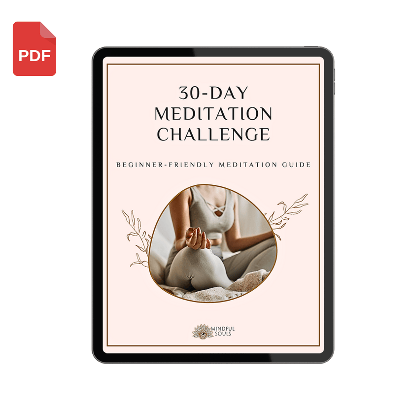 30-Day Printable Meditation Challenge Guide – Mindful Souls Australia